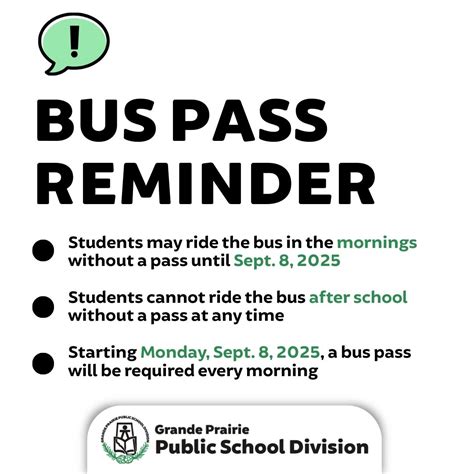 Grande 🚍 Bus Pass Reminder During The Back To School Transition