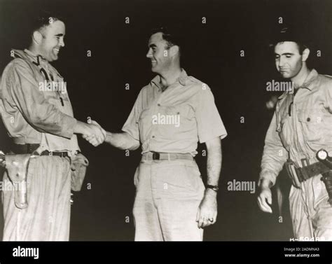 Pilots Of The Two Atomic Bomb Missions Colonel Paul Tibbets Centre