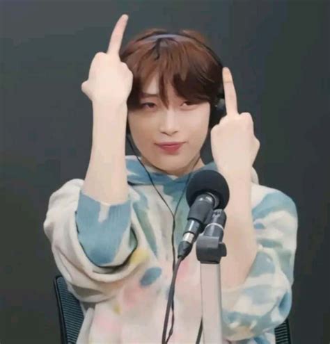 Sunoo Middle Fingerpak U Finger Biting Kpop Funny Graphic Design Fun