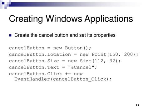 Ppt Windows Programming Using C Powerpoint Presentation Free Download Id5752282