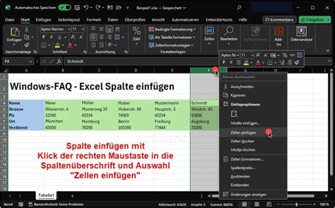Excel Spalte Einfügen Windows Faq
