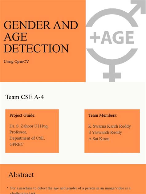 Gender And Age Detection Using Opencv And Cnn Pdf Deep Learning