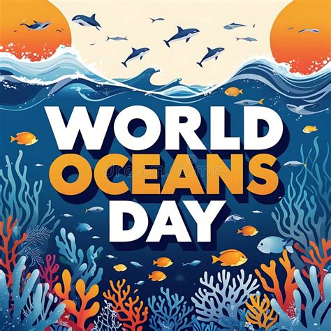 World Oceans Day Celebrates Marine Life And Coral Reefs Stock