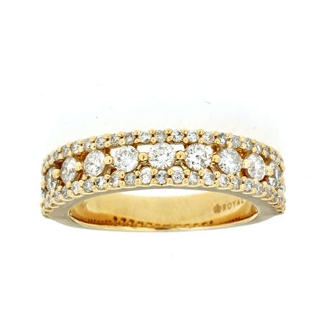 Yellow Gold Diamond Wedding Band C6945d Neckers Jewelers