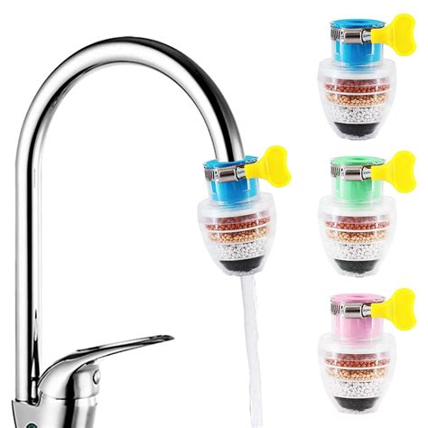 Coofandy Pack Of 4 Activated Carbon Faucet Water Filters Universal