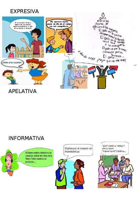 Funciones De Lenguaje Ejemplos Docx Lengua Y Literatura Expresiva