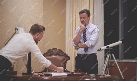 Premium Photo Corporate Business Team As Politicians On Meeting Discussing And Planning New