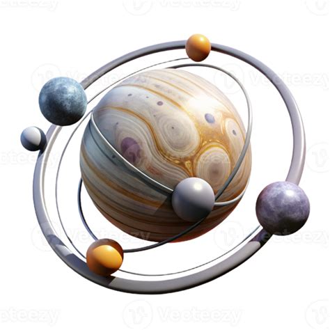 beautiful modern binary star system with planets with orbital paths