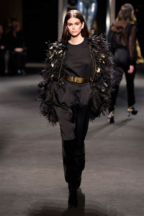 Kaia Gerber Supermodel Runway Walk Alberta Ferretti Show Milan