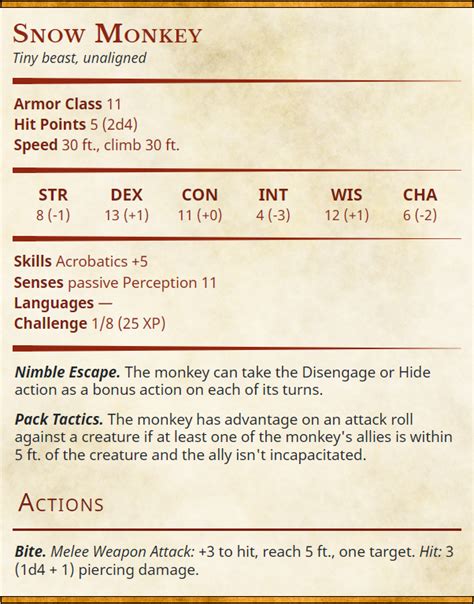 All That Glitters Onsen Monkey Encounter For Dandd 5e