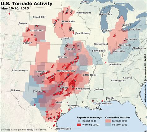 Map Current Tornadoes