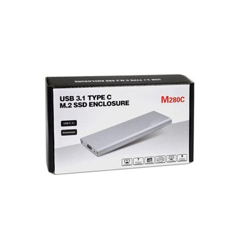 Case Enclosure Lector Disco Duro Tipe C M 2 Ngff Ssd Usb3 1 Accecompu