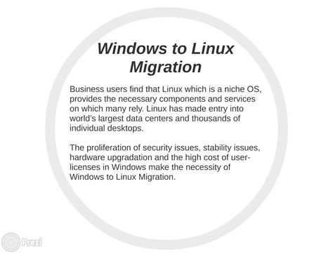 Windows To Linux Migration Ppt