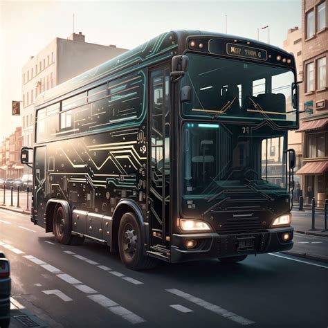 Premium Photo Tech Bus