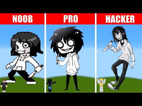 Jeff The Killer Minecraft Pixel Art
