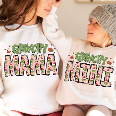 Grinchy Mama Mini Christmas Png Trendy Design Digital Download Etsy