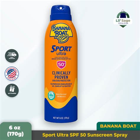 Banana Boat Sport Ultra Spf 50 Sunscreen Spray Shopee Philippines