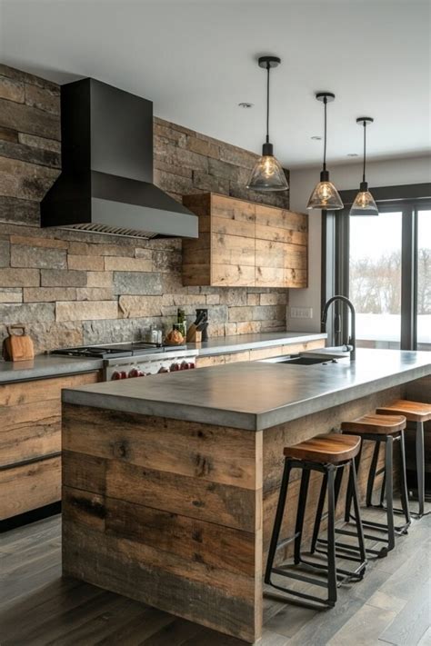29 Rustic Modern Kitchen Ideas To Bring Natural Elements And Modern