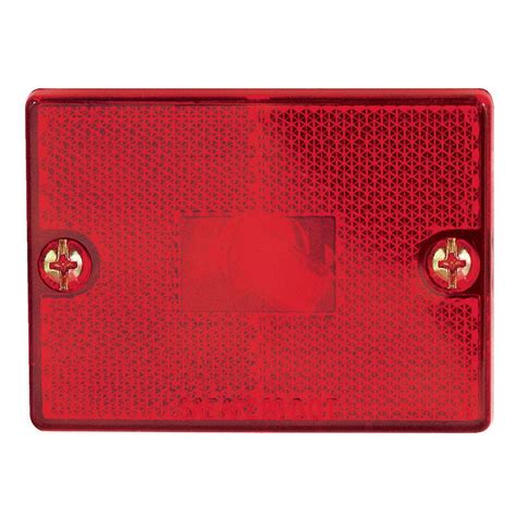 Optronics Square Reflector Trailer Markerclearance Light Red Overtons
