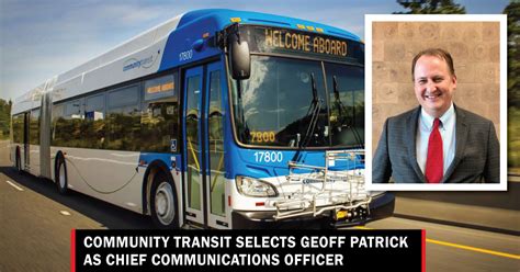 Community Transit Selects Geoff Patrick As Chief Communications Officer Lynnwood Times