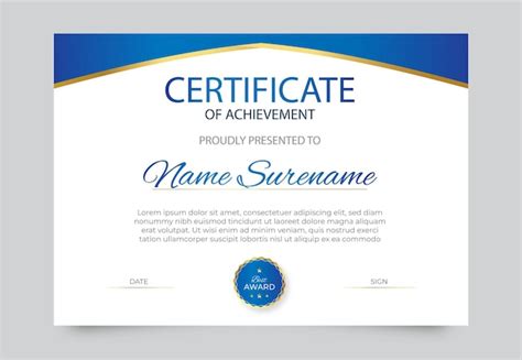 Premium Vector Professional Certificate Vector Design Template
