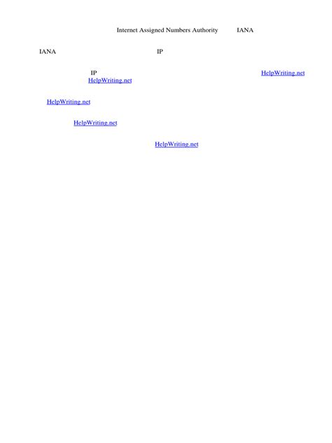 Internet Assigned Numbers Authority Pdf Internet Transmission