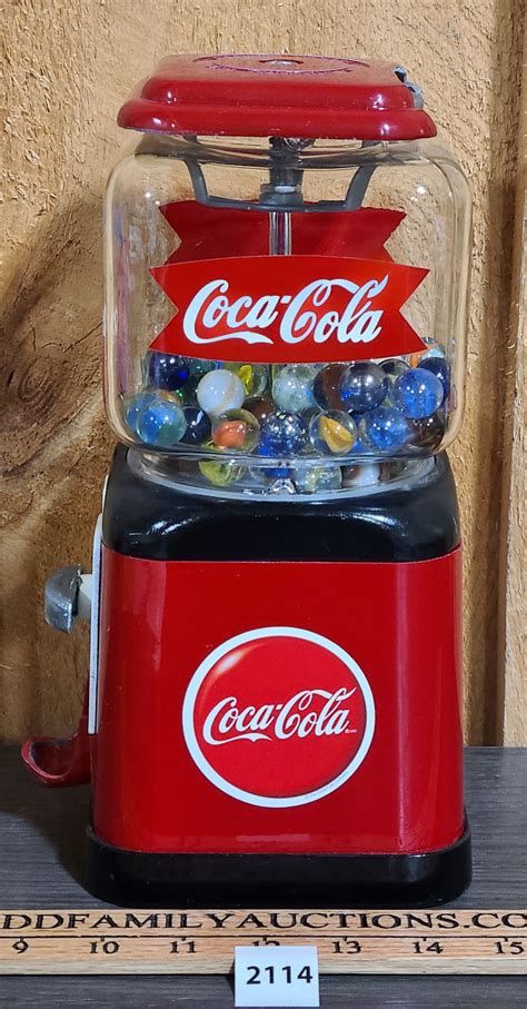 Countertop Gumball Machine W Coca Cola Decals
