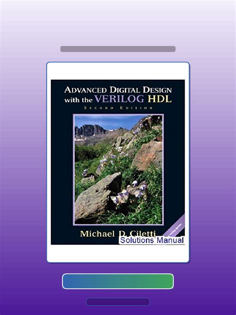 Advanced Digital Design With The Verilog Hdl 2nd Edition Ciletti Ebook