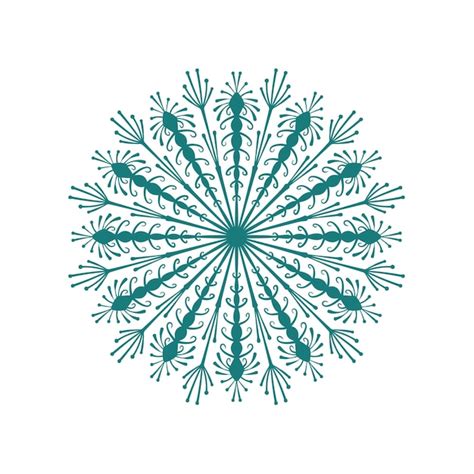 Premium Vector Ornamental Sowflake Graphic Design Element Vector