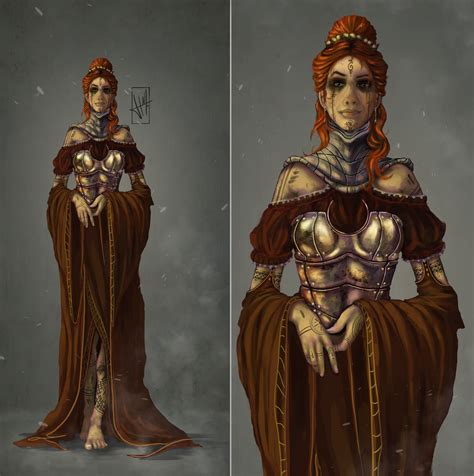 Artstation Lady Brünhild Character Concept Design
