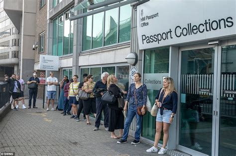 Desperate Holidaymakers Queue Hours Outside London Passport Office