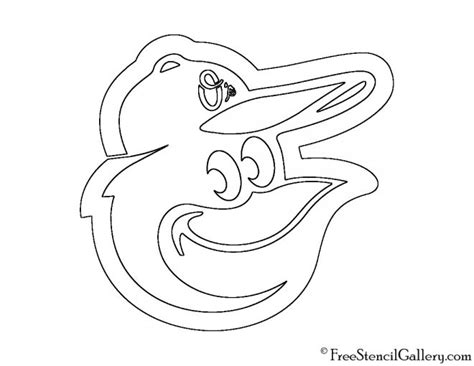 Mlb Baltimore Orioles Logo Stencil Free Stencil Gallery