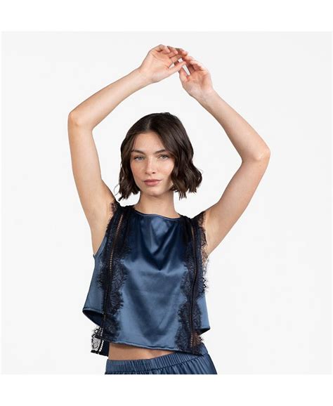 Entos Womens Luxury Satin Top Honore By Entos Macys