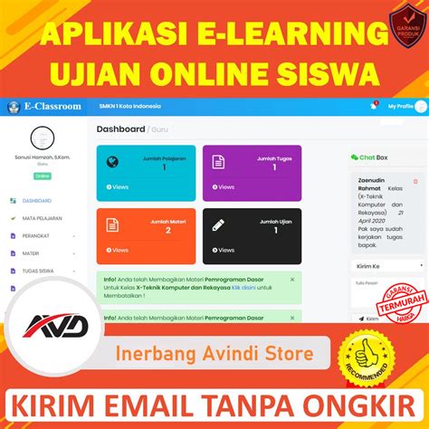 Jual Aplikasi Source Code E Learning Dan Ujian Online Berbasis Website Shopee Indonesia