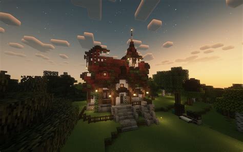 Cherry Winds Fantasy Minecraft Builds