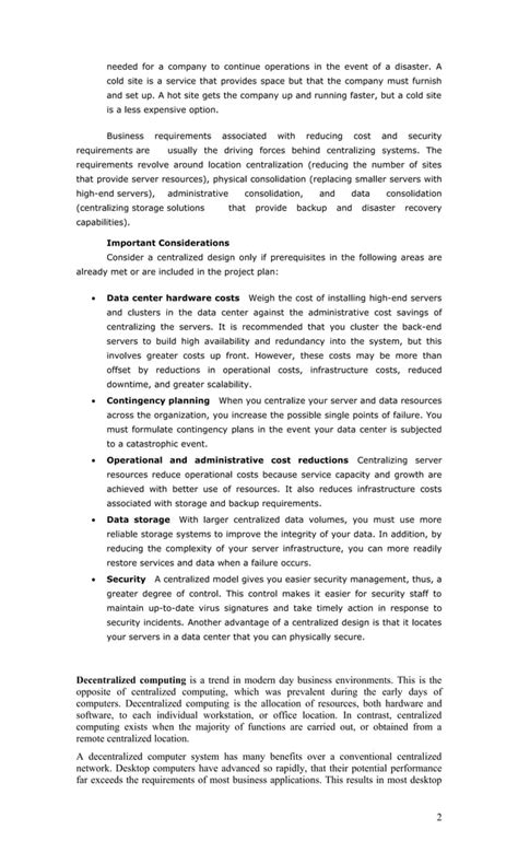 Centralized Vs Distrbution System Pdf