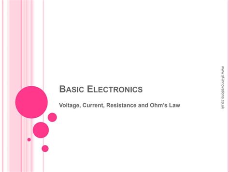 Introduction To Basic Electronics Ppt