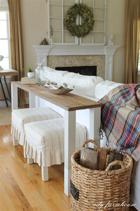 Rustic Sofa Table Plans
