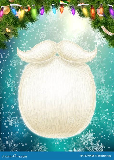 Barbe De Santa S Env 10 Illustration De Vecteur Illustration Du Noel 76791508