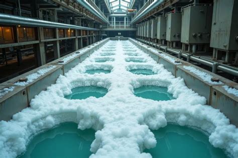 Electrolytic Refining In Tanks Generative Ai Stock Illustration