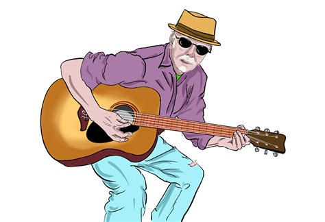 Man Playing Guitar Clipart