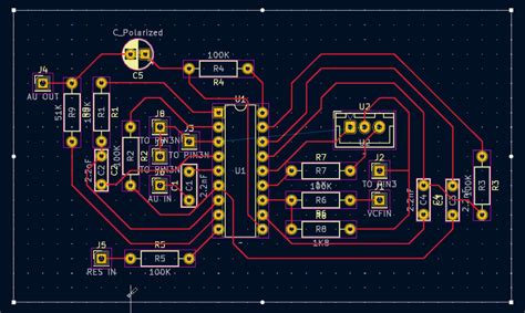Pcb Running Traces Across Tht Footprints Electrical Engineering