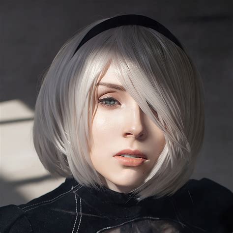2048x2048 Nier Automata Cosplay 4k Ipad Air Hd 4k Wallpapersimages