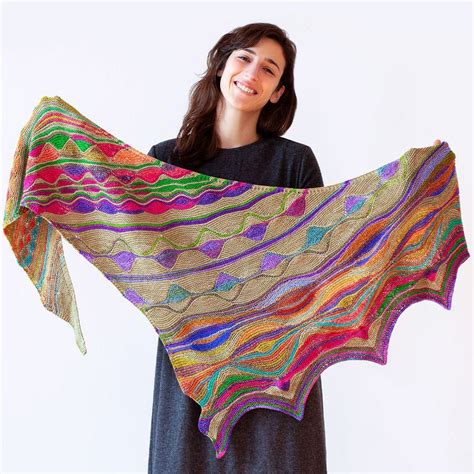 Positive Vibrations Shawl Pattern By Marinja Knits Paradise Fibers