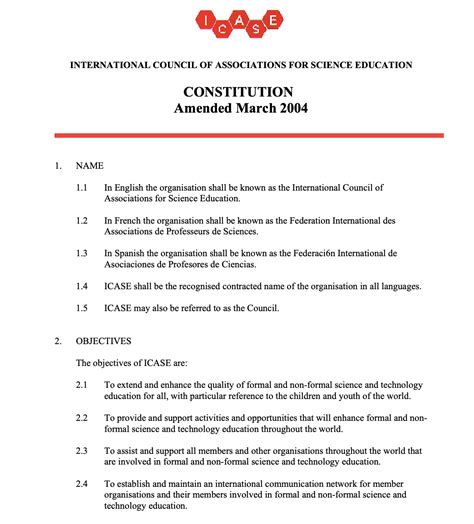 Constitution Strategic Plan Icase