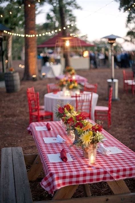 Fiestas De Cumpleaños Tipo Picnic Backyard Bbq Wedding Reception Backyard Bbq Wedding Picnic