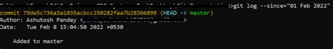How To Use Git Log To Format The Commit History Geeksforgeeks