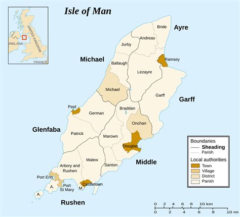 Isle Of Man Map Guide Of The World