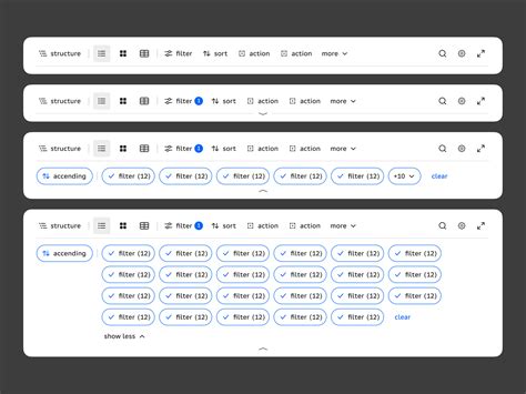 Data Table Filter And Sorting By Andrew Antoshkin On Dribbble