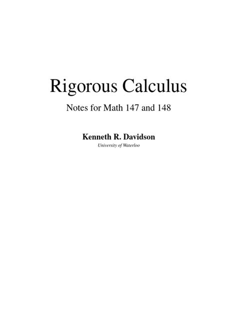Calculus Notes Pdf